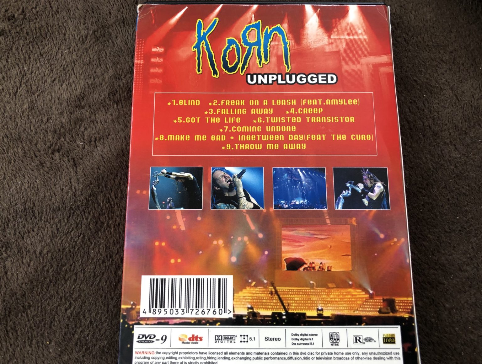 Korn Unplugged (Bootleg DVD) | IKKI RECORDS